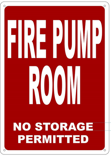 FIRE PUMP ROOM SIGN