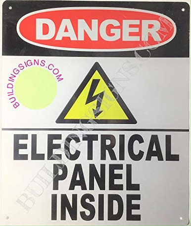 Danger- Electric Panel Inside Sign