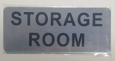 STORAGE ROOM SIGN - BRUSHED ALUMINUM - The Mont Argent Line