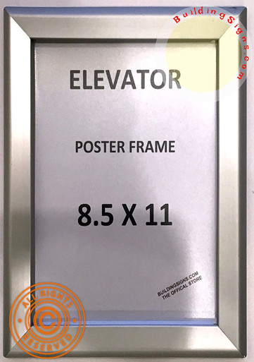 Elevator Poster FRAME (Silver, Heavy Duty - Aluminum)
