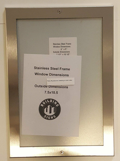 Directory Frame Stainless Steel