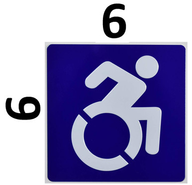 ADA-International Symbol of Accessibility (ISA) Sign Tactile Signs
