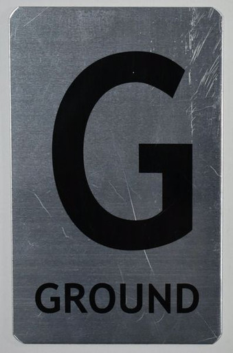 Ground Floor Number Sign