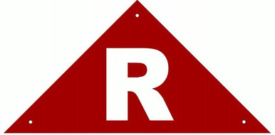 ROOF TRUSS IDENTIFICATION SIGN- REFLECTIVE !!! (ALUMINUM SIGNS ) (Red)