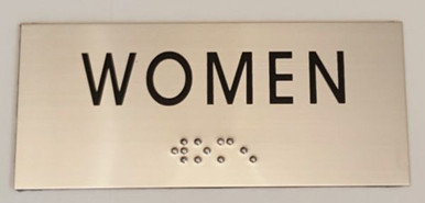 WOMEN Sign -Tactile Signs