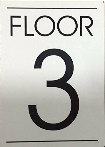 FLOOR NUMBER SIGN - 3TH FLOOR SIGN