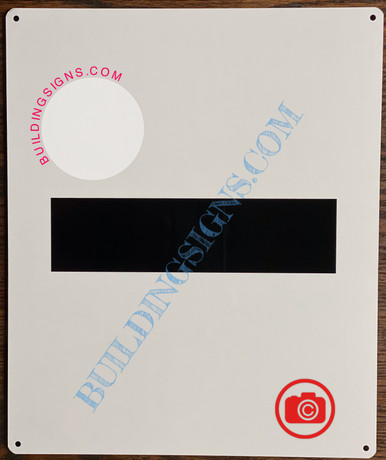 DASH SIGN / - SIGN - WHITE (ALUMINUM SIGNS 12x10)- Parking LOT Number ...