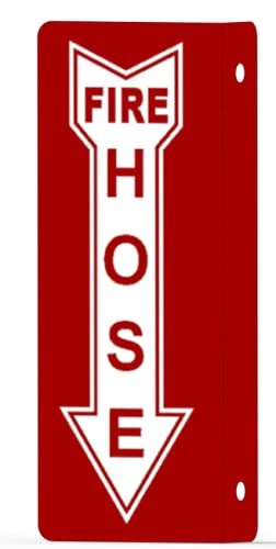 FIRE Hose Arrow Down Projection Sign-FIRE Hose Hallway Sign