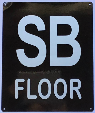 SB FLOOR SIGN (10X12,Black Aluminum) - HPD-SIGNS.COM