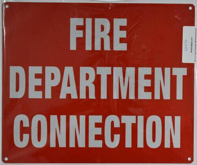 FIRE DEPARTMENT CONNECTION SIGN