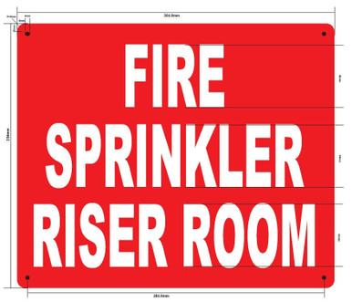 FIRE SPRINKLER RISER ROOM SIGN