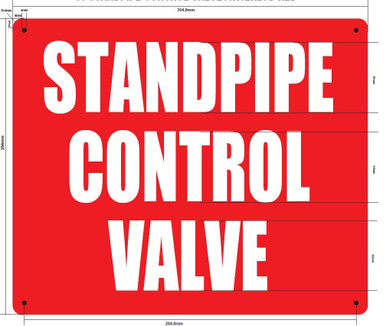 STANDPIPE CONTROL VALVE SIGN