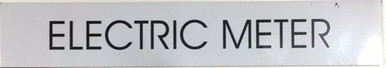 ELECTRIC METER SIGN - PURE WHITE
