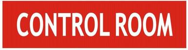 CONTROL ROOM SIGN - RED