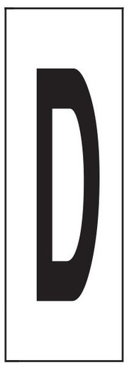 PHOTOLUMINESCENT DOOR NUMBER D SIGN HEAVY DUTY / GLOW IN THE DARK "DOOR ...