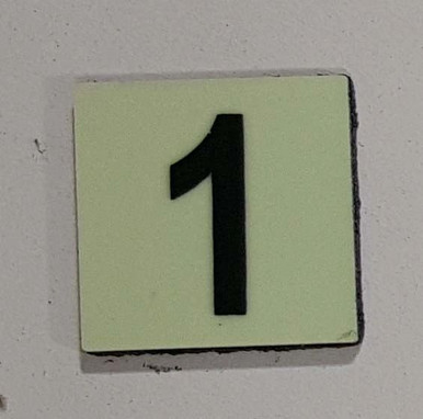 Glow in dark Number 1 sign The Liberty Line (Aluminum SIGNS 1x1, 3 RCNY ...