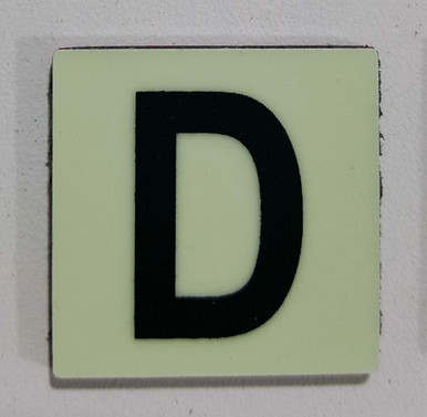 Glow in dark Number D sign The Liberty Line (Aluminum SIGNS 1x1, 3 RCNY ...