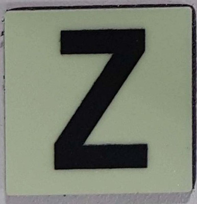Glow in dark Number Z sign The Liberty Line (Aluminum SIGNS 1x1, 3 RCNY ...