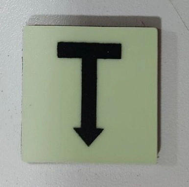 Glow in dark arrow down sign The Liberty Line (Aluminum SIGNS 1x1, 3 ...