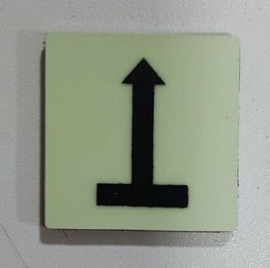 Glow in dark Upwards Arrow Emergency Marking Sign The Liberty Line ...