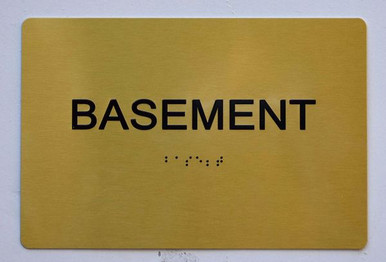 BASEMENT Sign -Tactile Signs