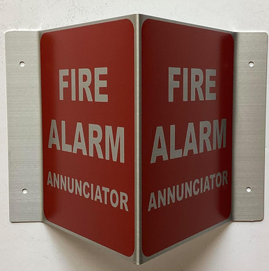 Corridor Fire alarm annunciator sign-Fire alarm annunciator Hallway ...