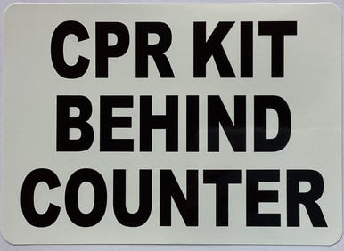 5 PACK - CPR KIT BEHING COUNTER Decal/STICKER (PVC STICKER, Size 5X7 ...