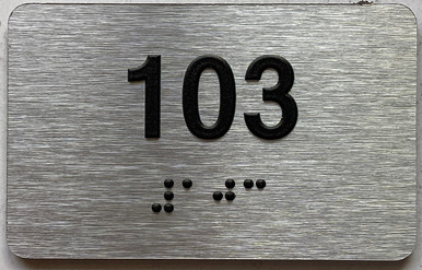 Apartment number 103 sign -Unit Number 103 sign / Suite 103 sign ...