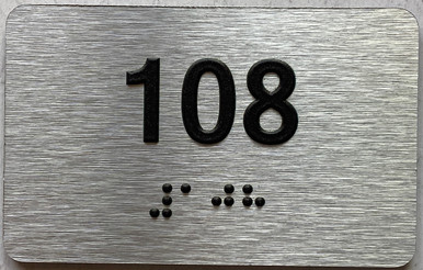 Apartment number 108 sign -Unit Number 108 sign / Suite 108 sign ...