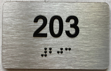 Apartment number 203 sign -Unit Number 203 sign / Suite 203 sign ...