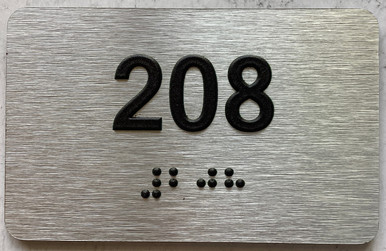 Apartment number 208 sign -Unit Number 208 sign / Suite 208 sign ...