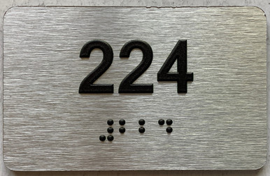 Apartment number 224 sign -Unit Number 224 sign / Suite 224 sign ...