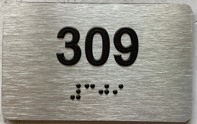 Apartment number 309 sign -Unit Number 309 sign / Suite 309 sign ...