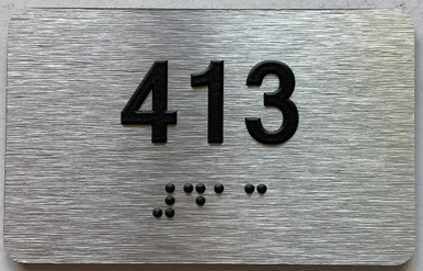 Apartment number 413 sign -Unit Number 413 sign / Suite 413 sign ...