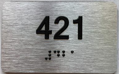 Apartment number 421 sign -Unit Number 421 sign / Suite 421 sign ...