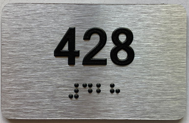 Apartment number 428 sign -Unit Number 428 sign / Suite 428 sign ...