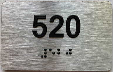 Apartment number 520 sign -Unit Number 520 sign / Suite 520 sign ...