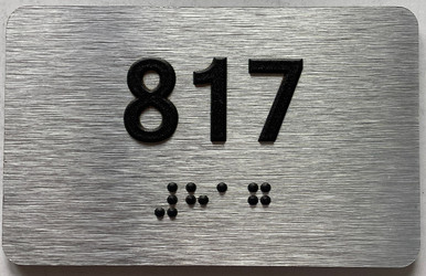 Apartment number 817 sign -Unit Number 817 sign / Suite 817 sign ...