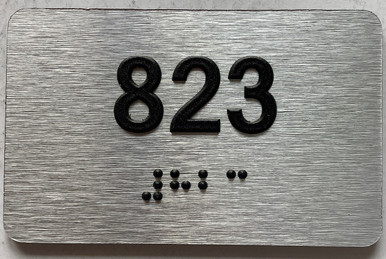 Apartment number 823 sign -Unit Number 823 sign / Suite 823 sign ...