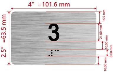 Apartment number sign - Unit number SIGN / Suite sign comes with Raised ...