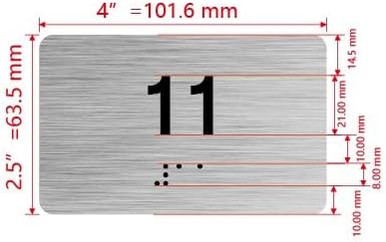 Apartment number sign - Unit number SIGN / Suite sign comes with Raised ...