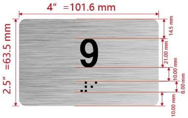 Apartment number sign - Unit number SIGN / Suite sign comes with Raised ...