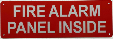 FIRE ALARM PANEL INSIDE SIGN (REFLECTIVE, Red, ALUMINIUM MATERIAL,4X12 ...