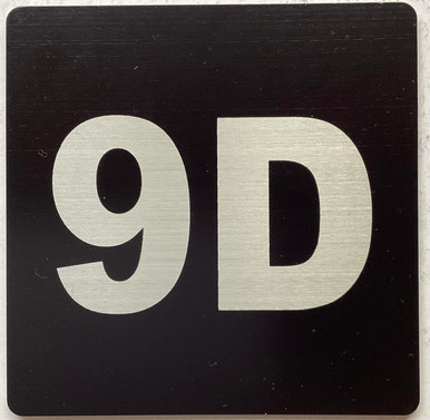 Apartment number 9C sign - UNIT NUMBER 9C SIGN/SUITE 9C SIGN (BLACK ...