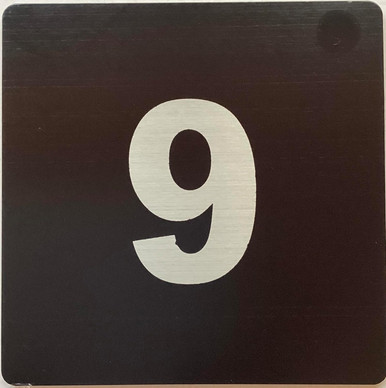 Apartment number 9 sign - UNIT NUMBER 9 SIGN/SUITE 9 SIGN (BLACK, SIZE ...