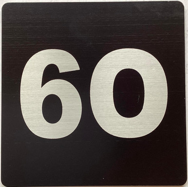 Apartment number 6O sign - UNIT NUMBER 6O SIGN/SUITE 6O SIGN (BLACK ...