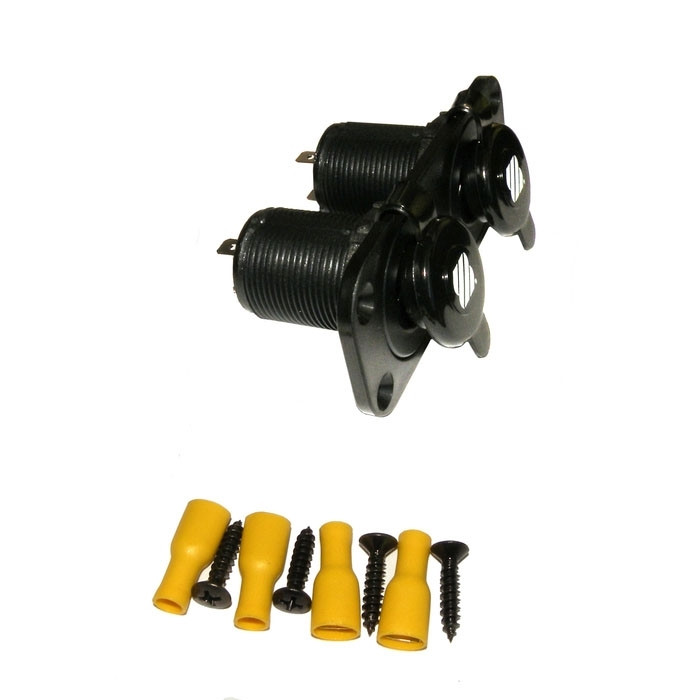 Double Auxiliary Power Outlet (Deep) | Van Cafe