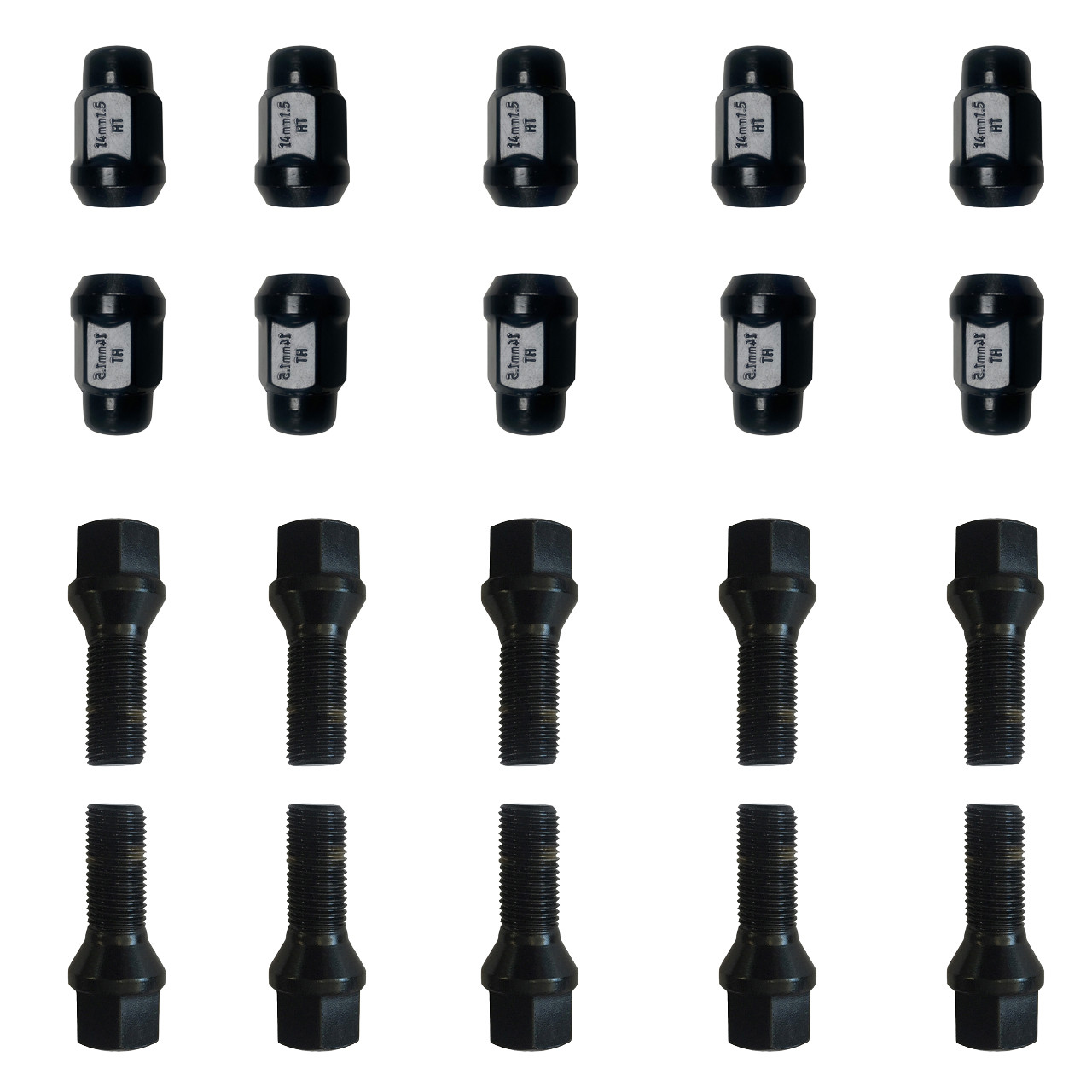 Black Wheel Lug Hardware for Alloy Wheels | Van Cafe