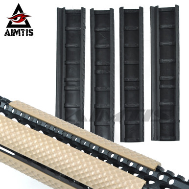 4 PCS Rubber Rail Covers, Hand Guard for 20mm Picatinny Rail Mount ...