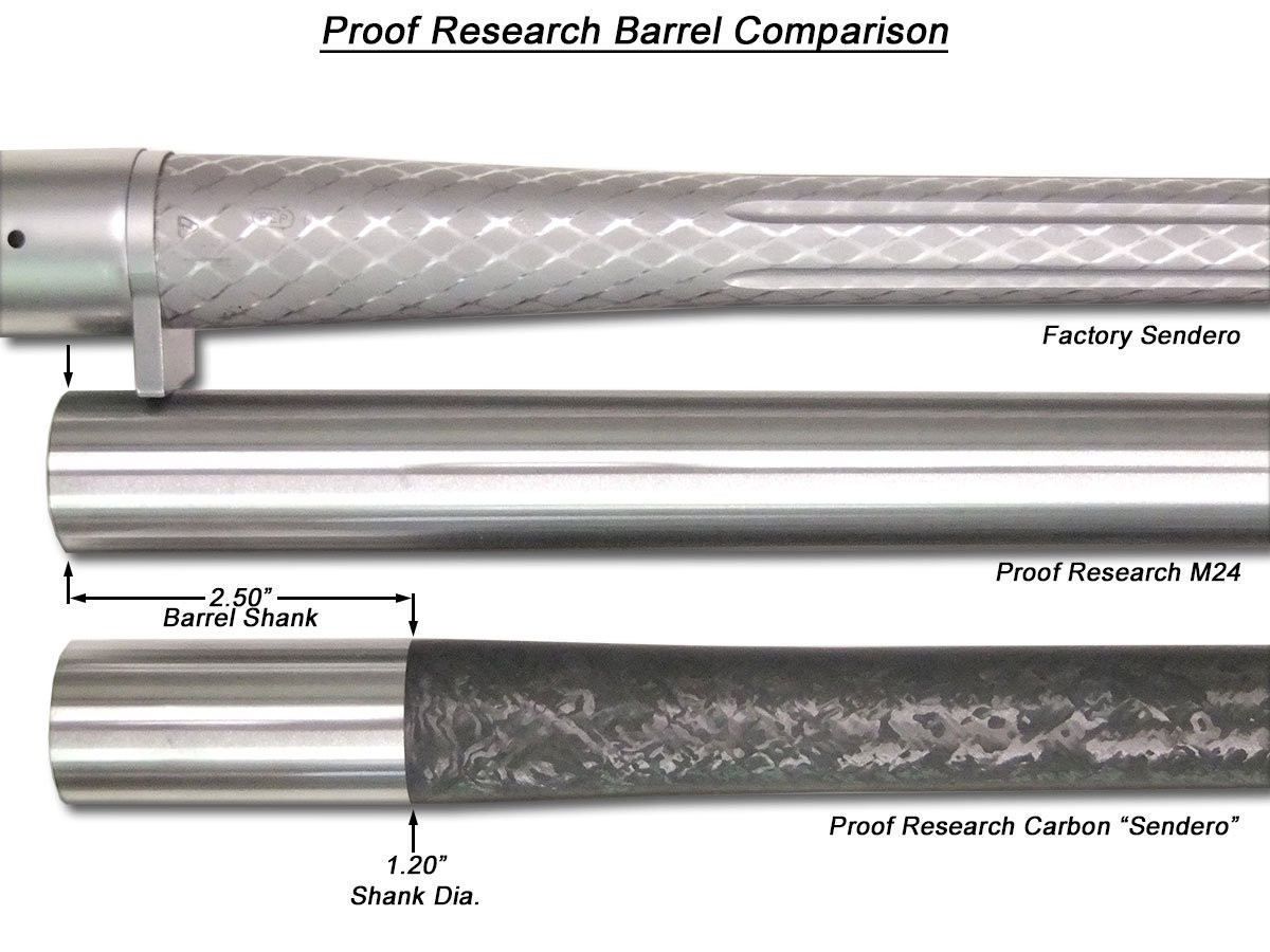 Proof Research Carbon Fiber Barrels Bolt Action Barrel Blanks